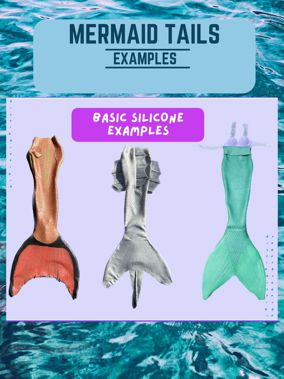 Basic Silicone Mermaid Tail Custom - made to order – Haley Mermaid LLC